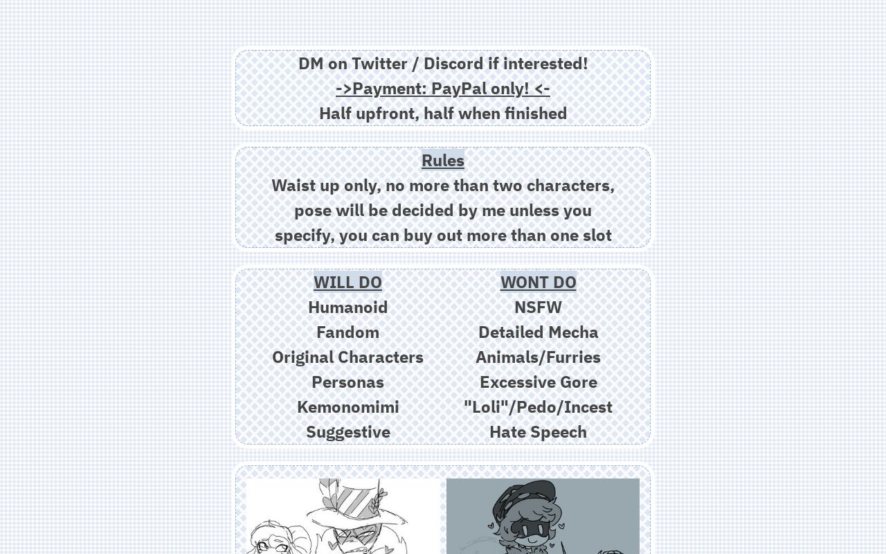 Jester's Commissions